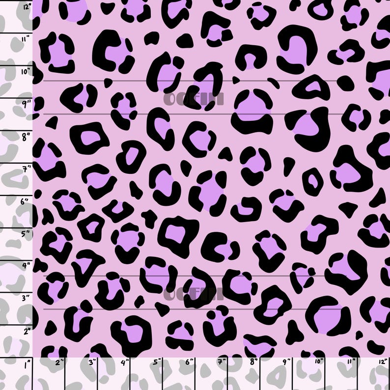 Purple Leopard Print Seamless Pattern | Cheetah Spots Repeat File for ...