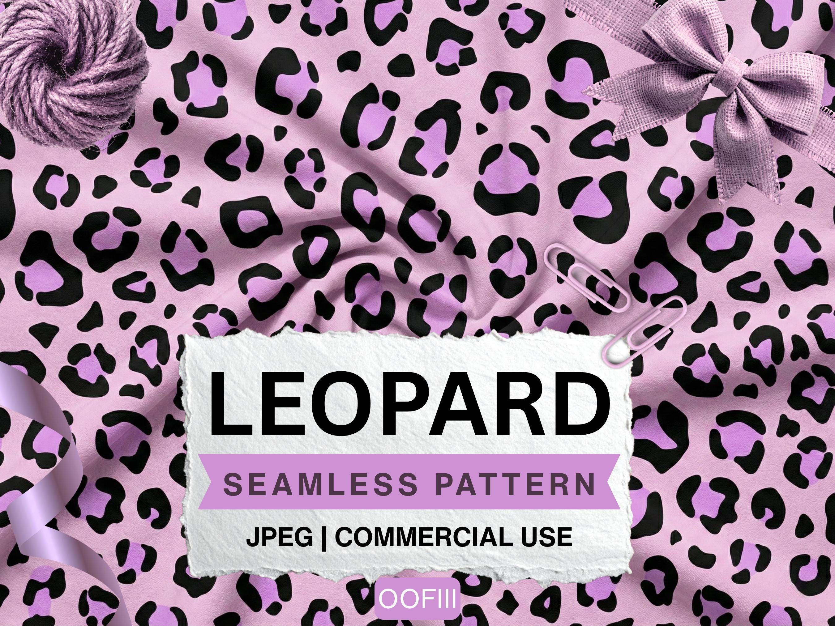 Purple Leopard Print Seamless Pattern | Cheetah Spots Repeat File for ...