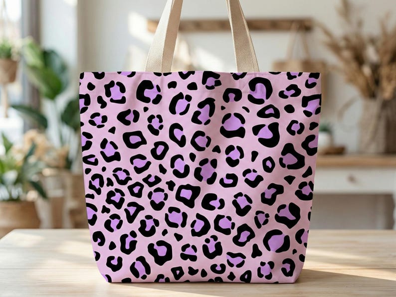 Purple Leopard Print Seamless Pattern | Cheetah Spots Repeat File for ...