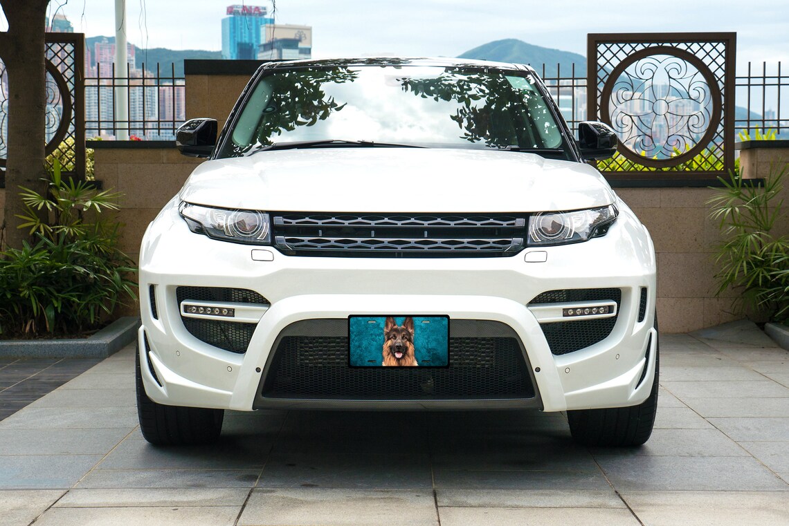 German Shepherd License Plate German Shepherd Front Plate - Etsy
