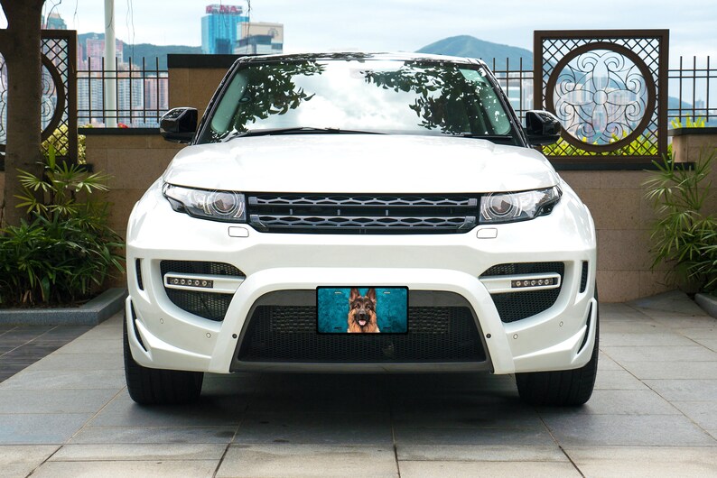 German Shepherd License Plate German Shepherd Front Plate - Etsy