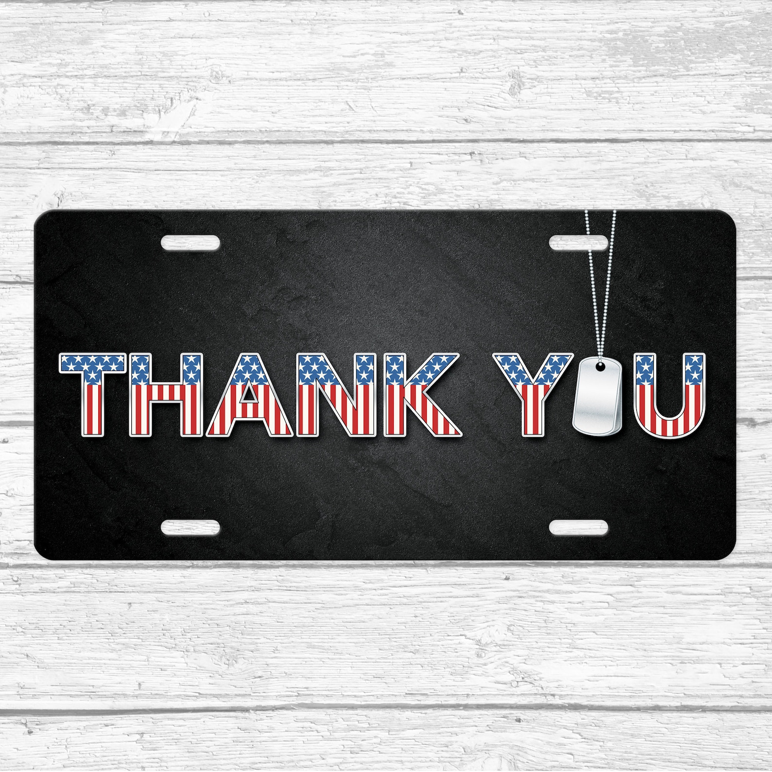 Patriotic "thank You" License Plate • U.S. Military License Plate ...