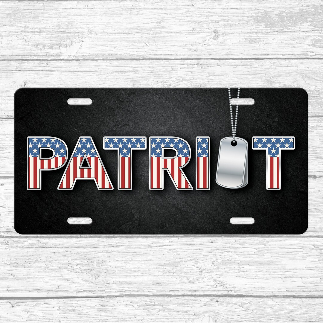 United States Patriot License Plate • Patriotic License Plate ...