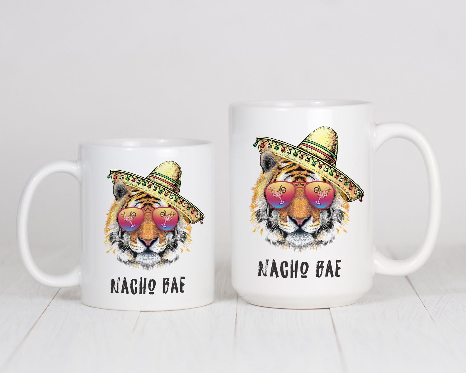 Nacho Bae Mug Funny Mexican Tiger Mug Nacho Mug Cinco De - Etsy