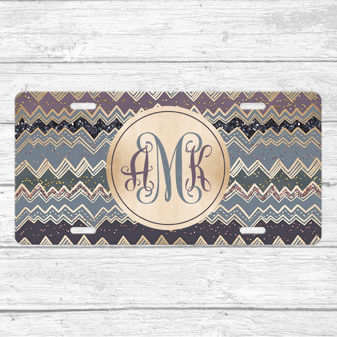 Personalized Monogram License Plate Monogrammed License - Etsy
