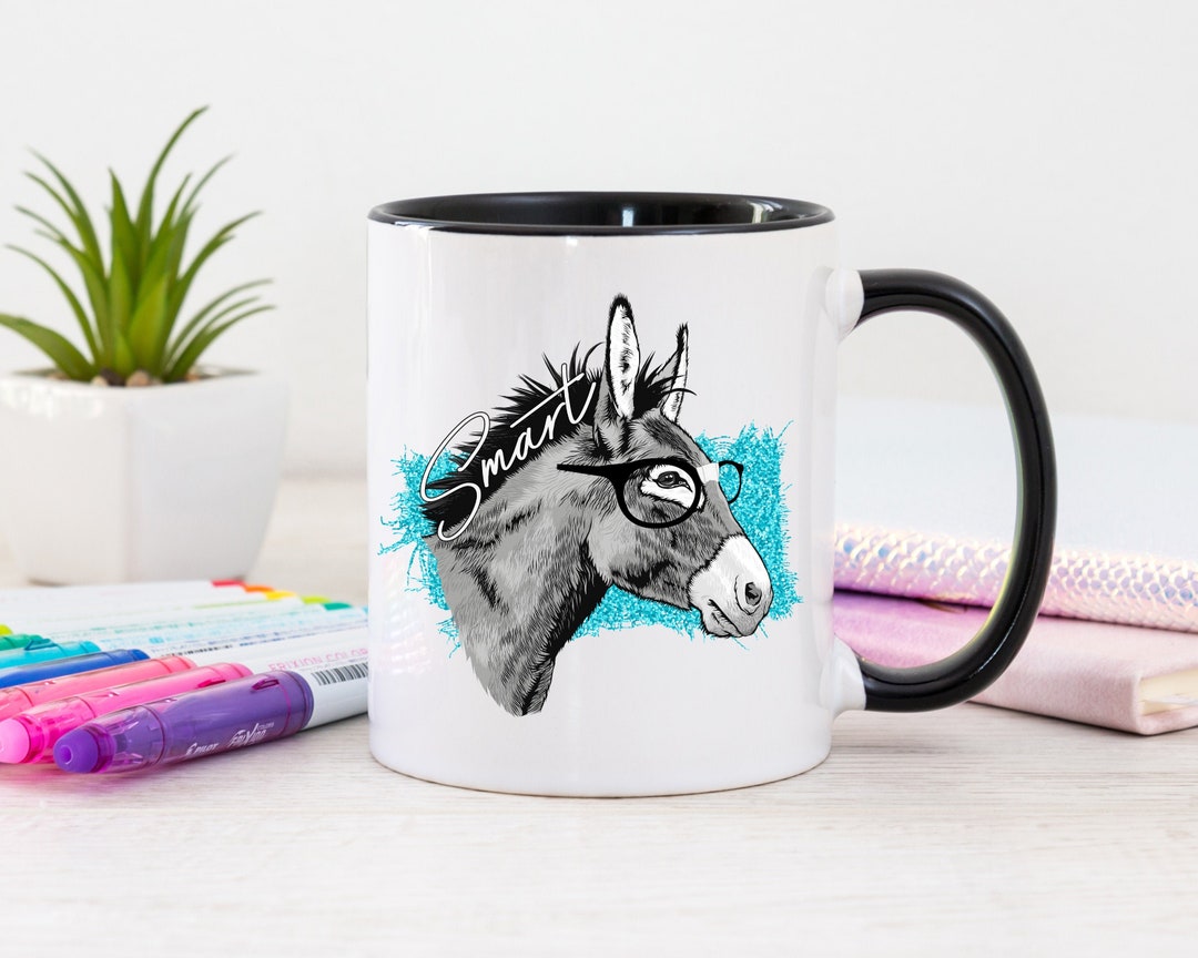 Funny Donkey Mug Smart Ass Donkey Mug Smart Ass Mug - Etsy
