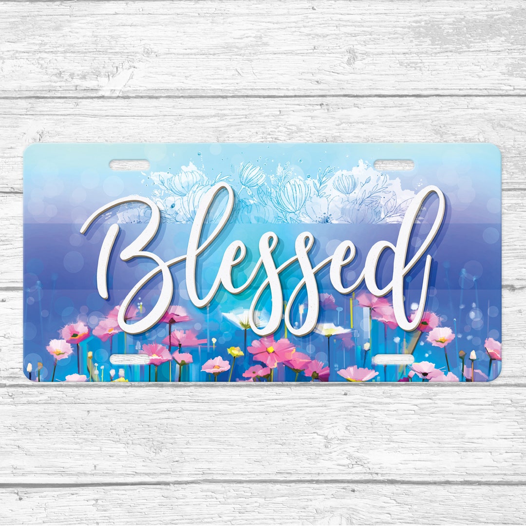 Blessed License Plate • Religious License Plate • Christian Front ...