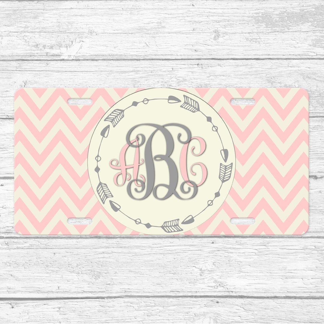 Personalized Monogram License Plate • Monogrammed License Plate ...
