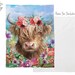 Highland Cow Painting Lightweight Minky Blanket • Highland Cow Blanket ...