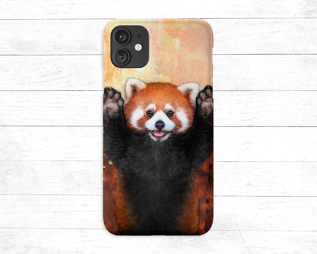 Red Panda Painting Phone Case • Red Panda iPhone Case • Cute Red Panda ...