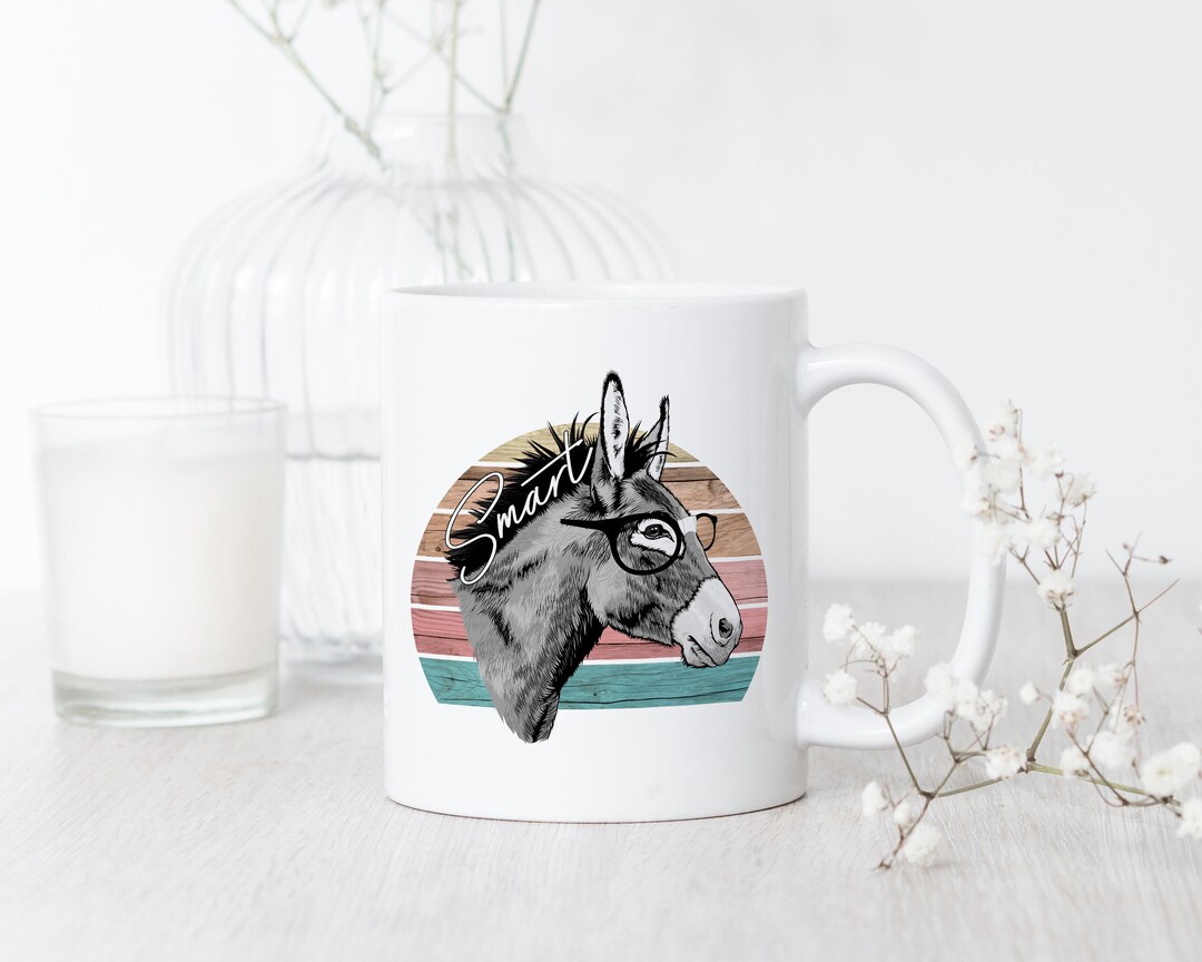 Funny Donkey Mug Smart Ass Donkey Mug Smart Ass Mug - Etsy