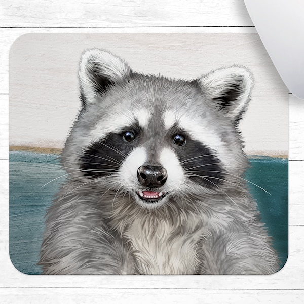 Raccoon Trash Mousepad - Etsy