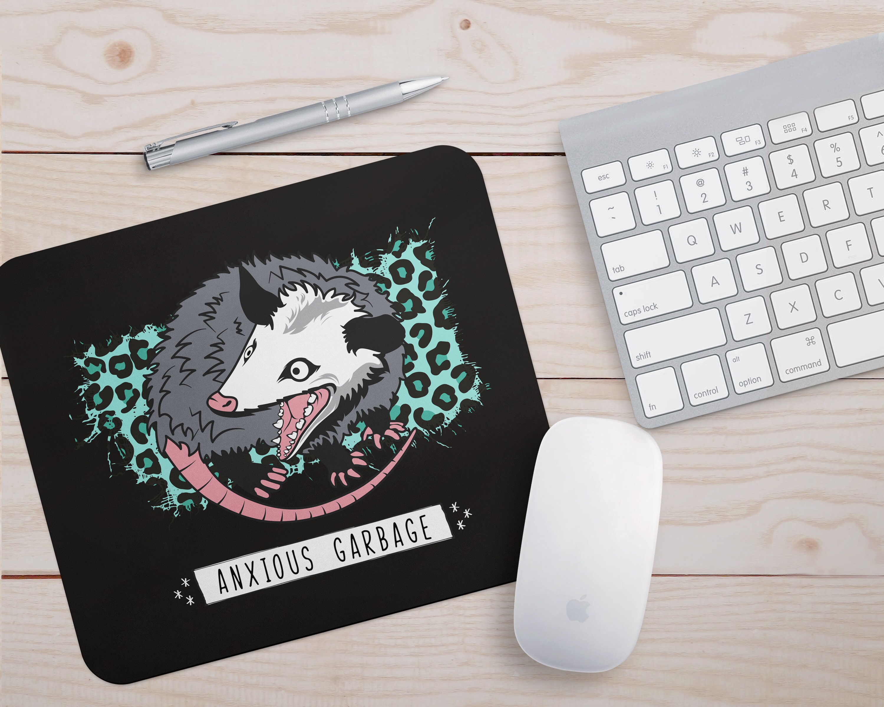 Funny Possum Mouse Pad Anxious Garbage Mousepad Funny | Etsy
