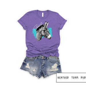 Smart Ass Donkey T-shirt (available in 9 Colors) • Smart Ass Shirt • Funny Donkey T-shirt ...