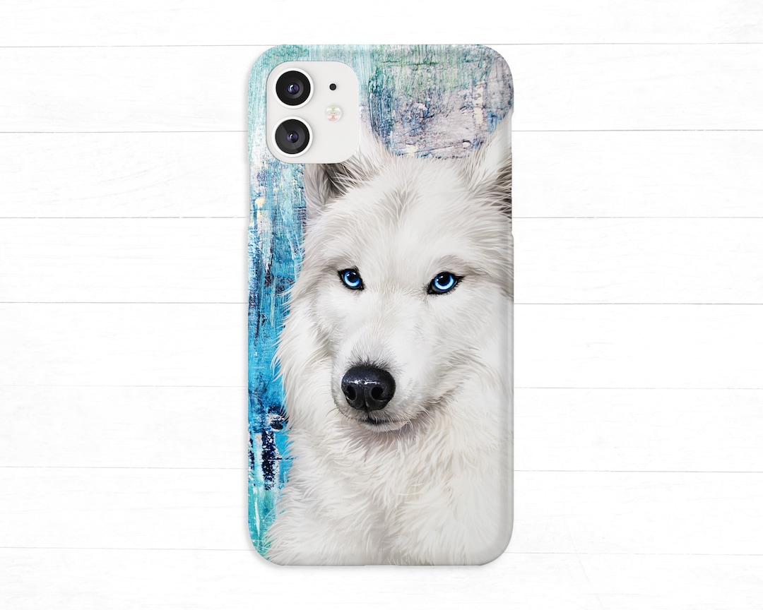 White Wolf Painting Phone Case • Wolf iPhone Case • Artic Wolf Samsung ...