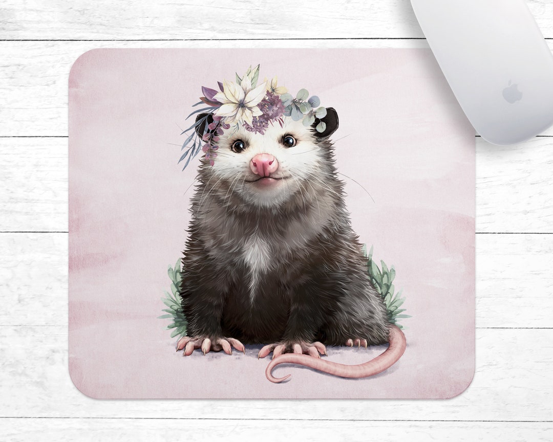 Pretty Possum Mousepad • Possum Art Mouse Pad • Cute Possum Mouse Pad ...