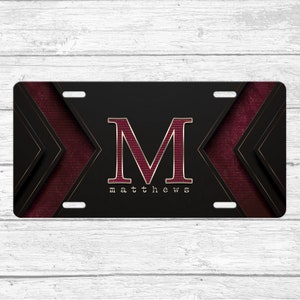 Elegant Last Name Personalized License Plate • Name License Plate ...