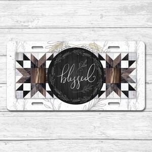 Blessed License Plate • Religious License Plate • Christian Front ...