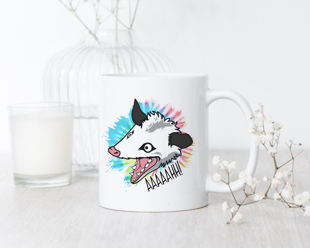 Funny Possum Mug • Screaming Possum Mug • Possum Gift • Aaah! Possum ...