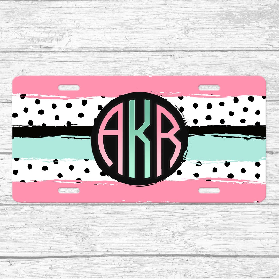 Cute Personalized License Plate • Monogram License Plate • Personalized ...