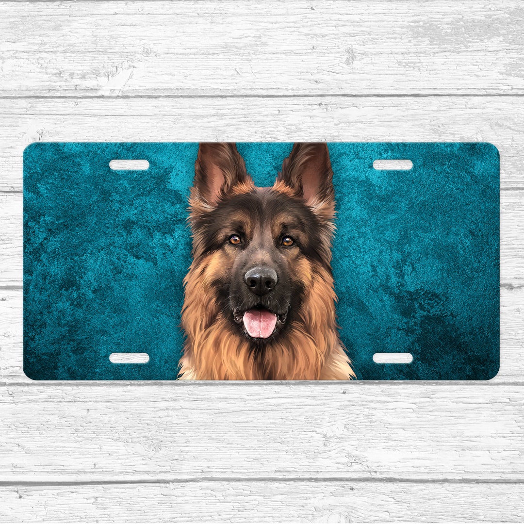 German Shepherd License Plate • German Shepherd Front Plate • German ...