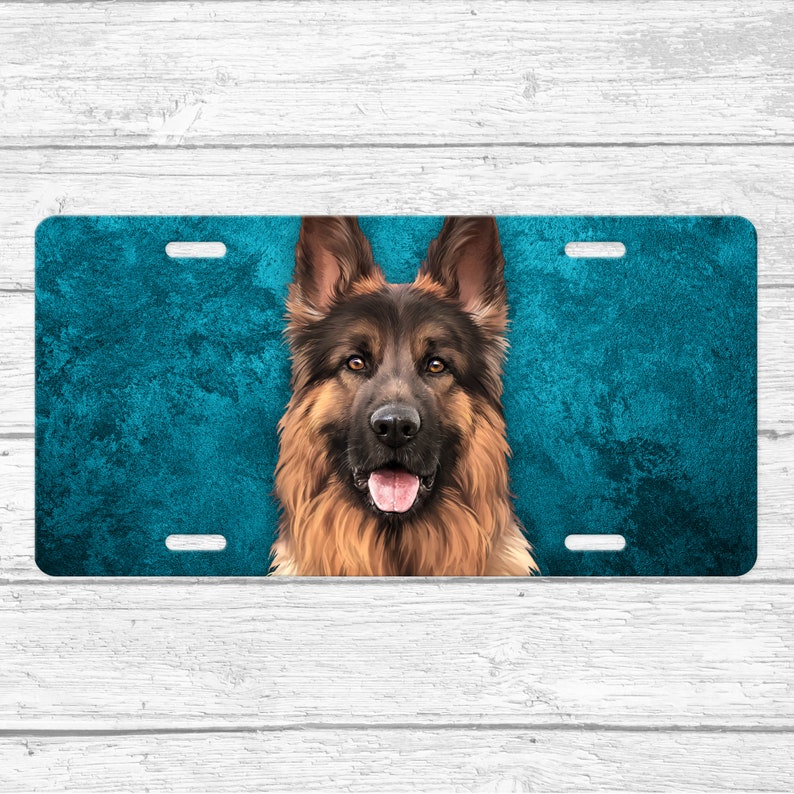 German Shepherd License Plate German Shepherd Front Plate - Etsy
