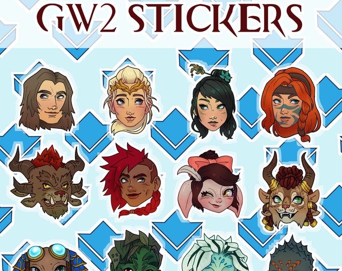 Guild Wars 2 Vinyl Decals (13 to Choose From) - Stickers for Laptop ...
