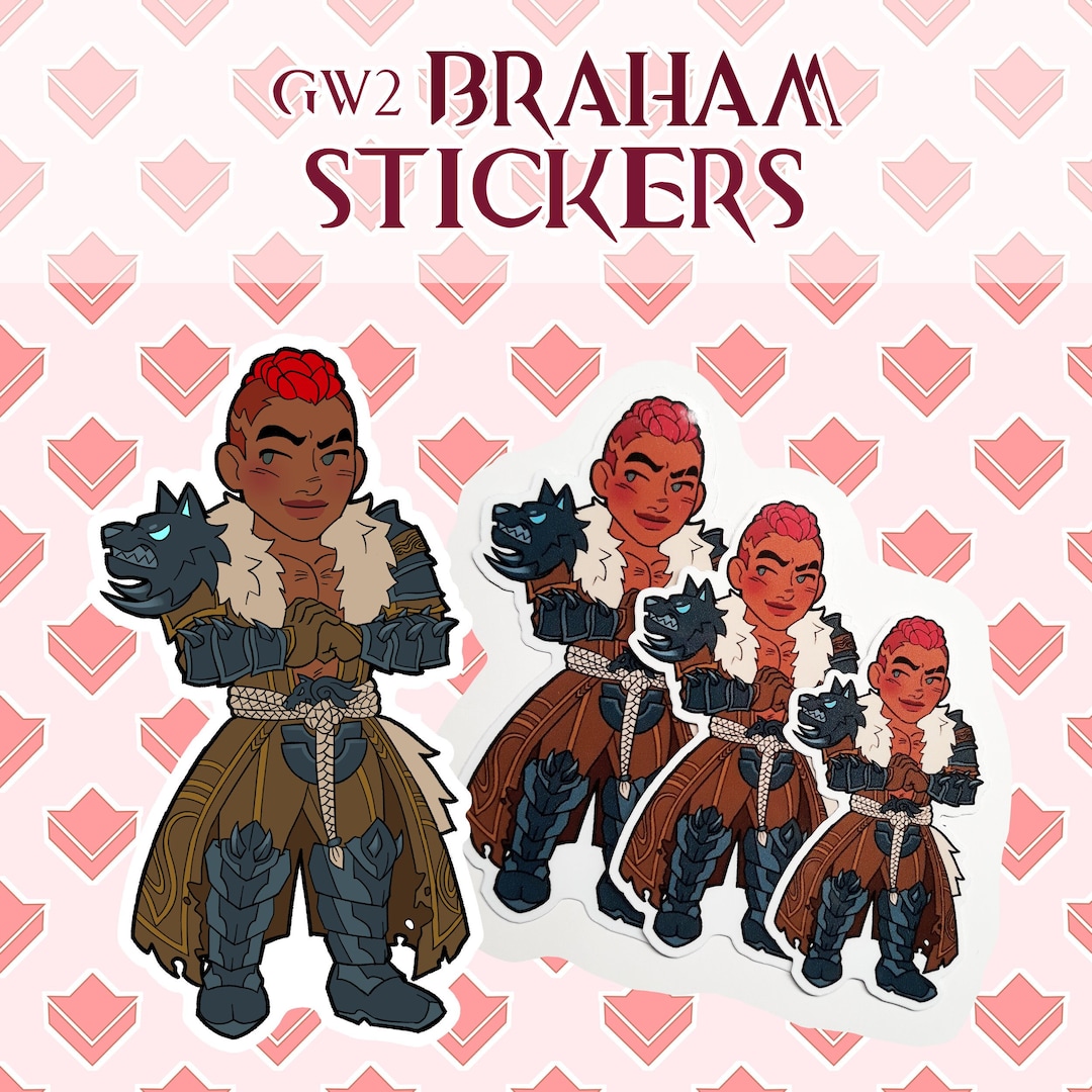 GW2 Braham Stickers - Etsy