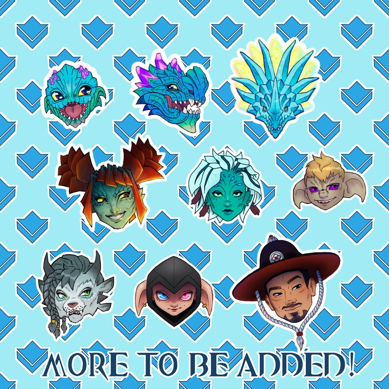 Guild Wars 2 Portrait Stickers Set 2 - Etsy