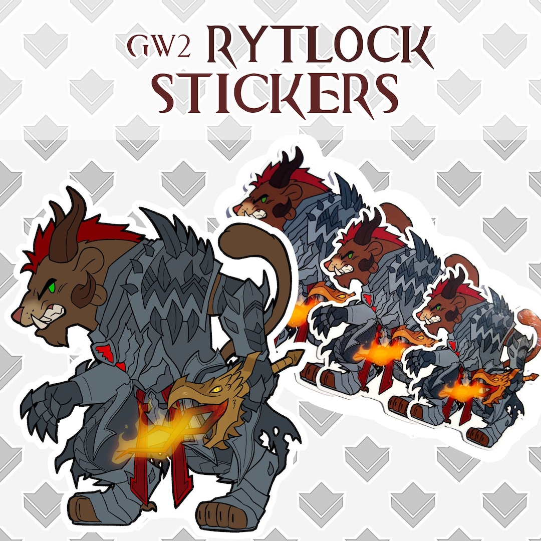 GW2 Rytlock Stickers - Etsy