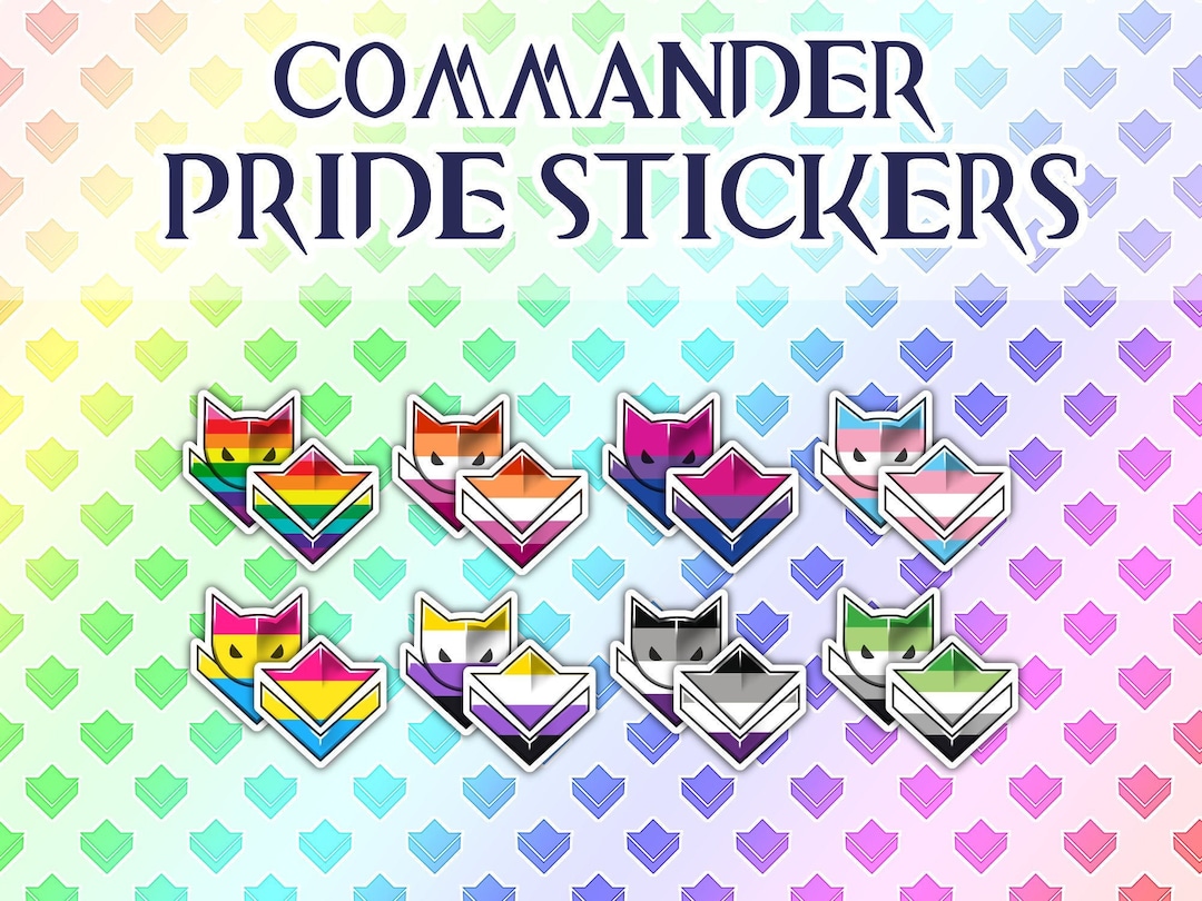GW2 Pride Commander Stickers - Etsy