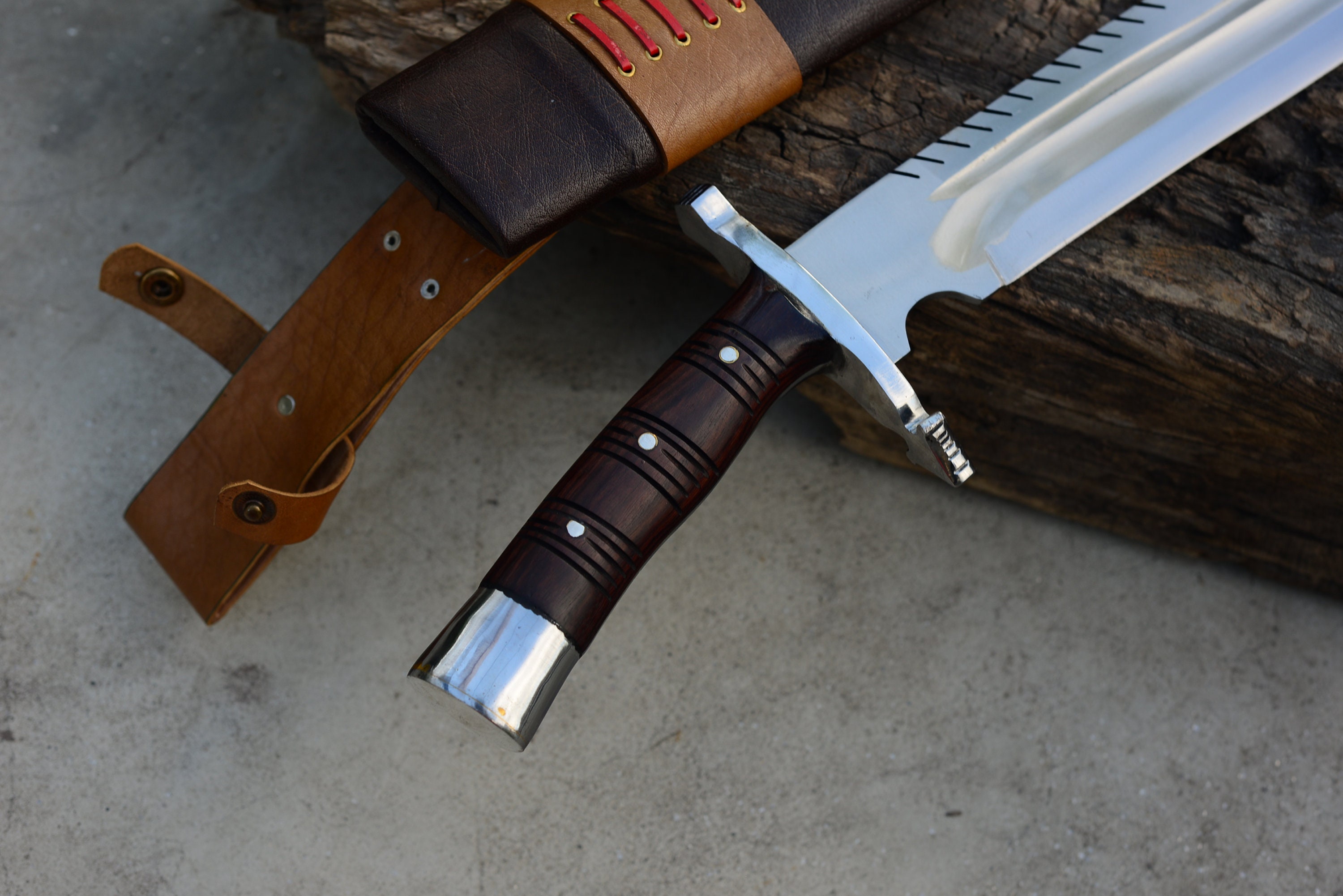 18 Inches Hunting Bowie-long Blade Master Sword-cutting Knives-ready to ...