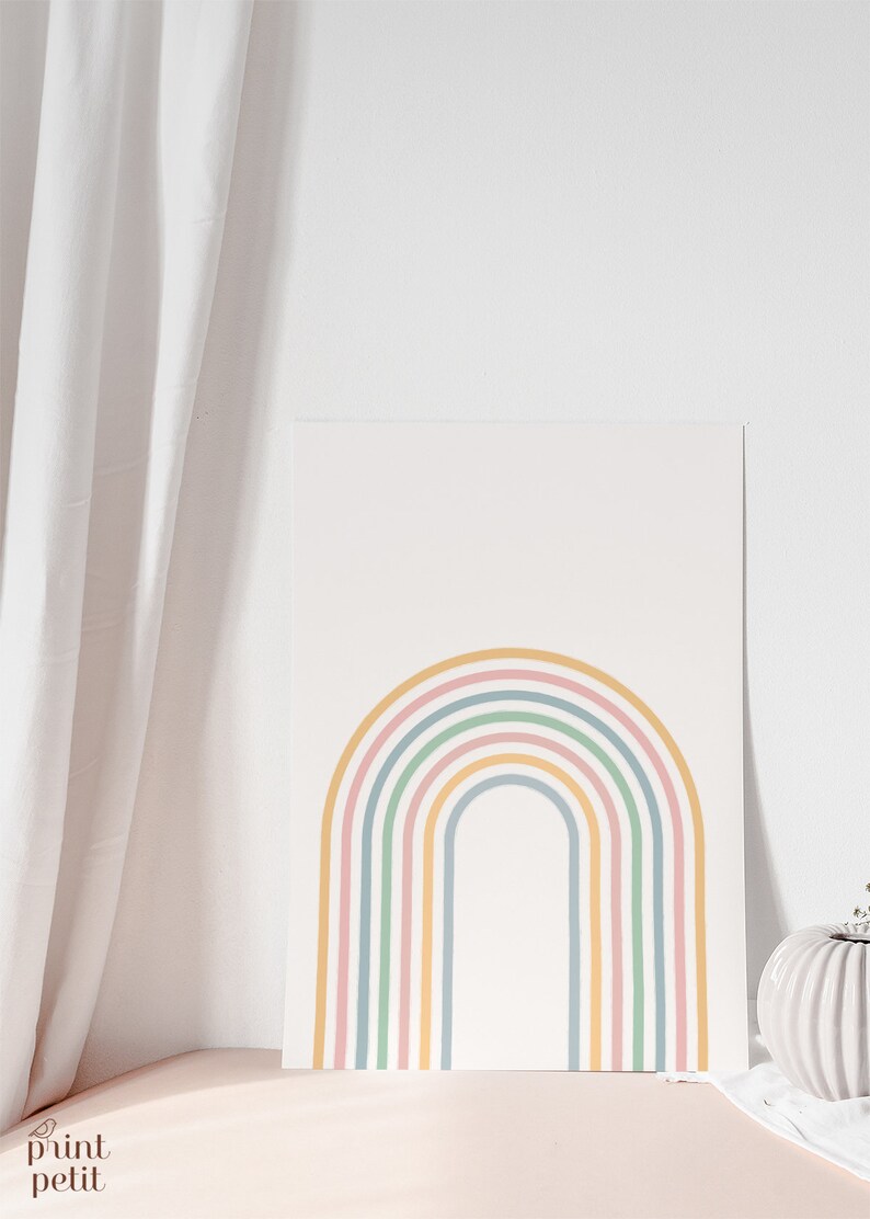 Sun Rainbow Cloud Boho Nursery Decor Set of 3 Nursery - Etsy