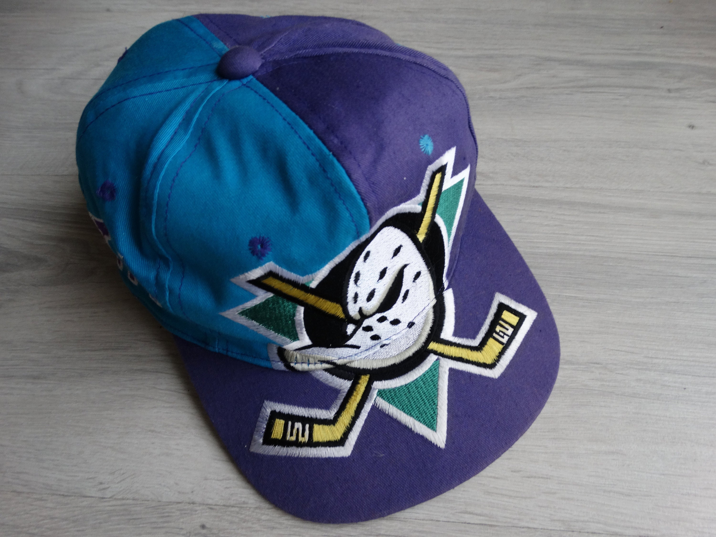Vintage 90s Mighty Ducks of Anaheim Snapback Hat NHL cap | Etsy