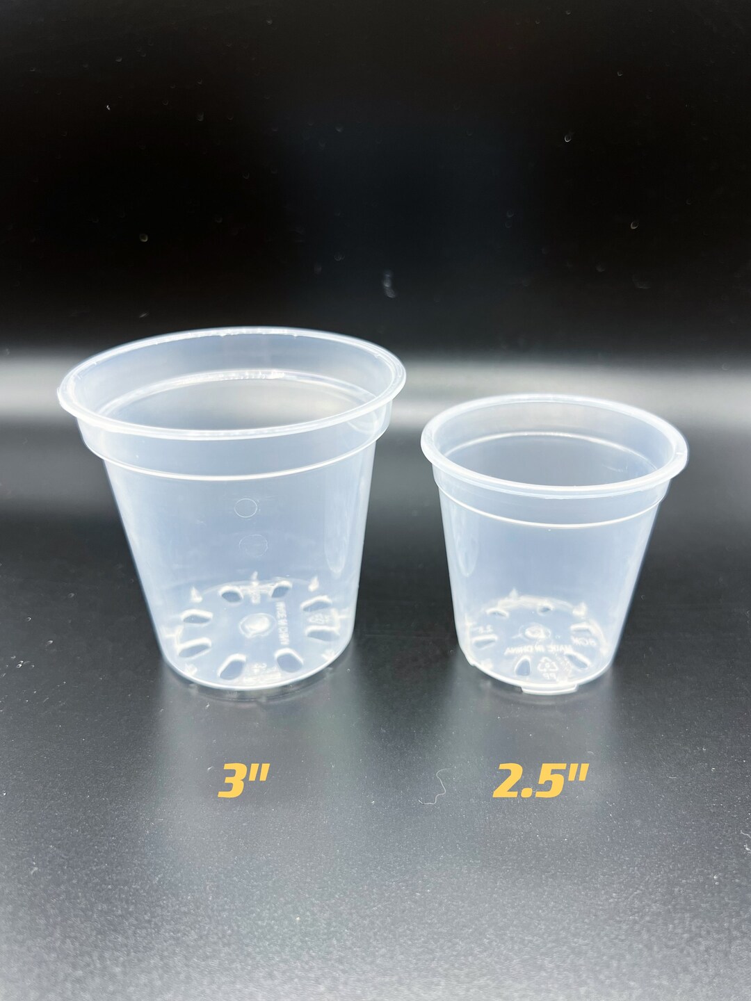 3 Inch Clear Pot （set of 10 - Etsy