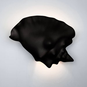 Shell Sconce Conch Shell Ceramic Wall Lighting Coastal Lighting Wall ...