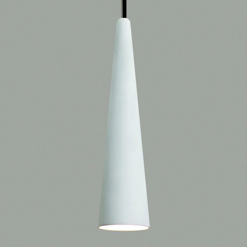 Ceiling Light Pendant Light Tall Cone Ceramic Color - Etsy