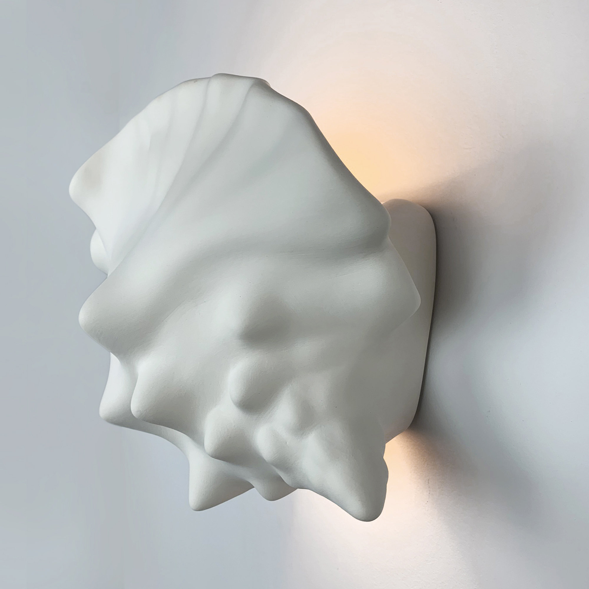 Shell Sconce Conch Shell Ceramic Wall Lighting Coastal Lighting Wall ...