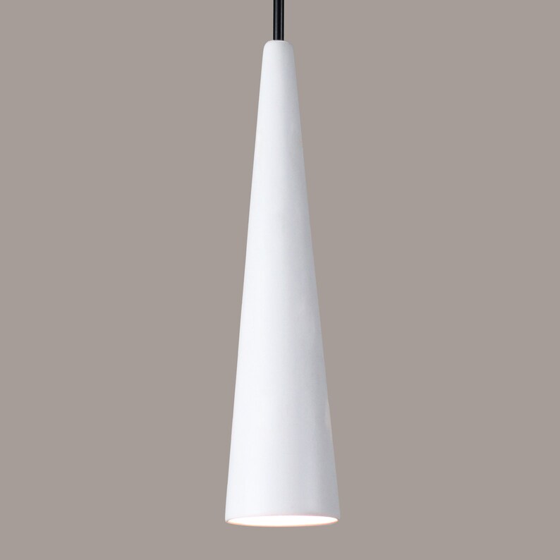 Ceiling Light Pendant Light Tall Cone Ceramic Color - Etsy