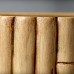 Bamboo Wall Sconce Tiki Bar Light Indoor or Outdoor Wall Light Tiki Lighting Ceramic Wall Sconce ...