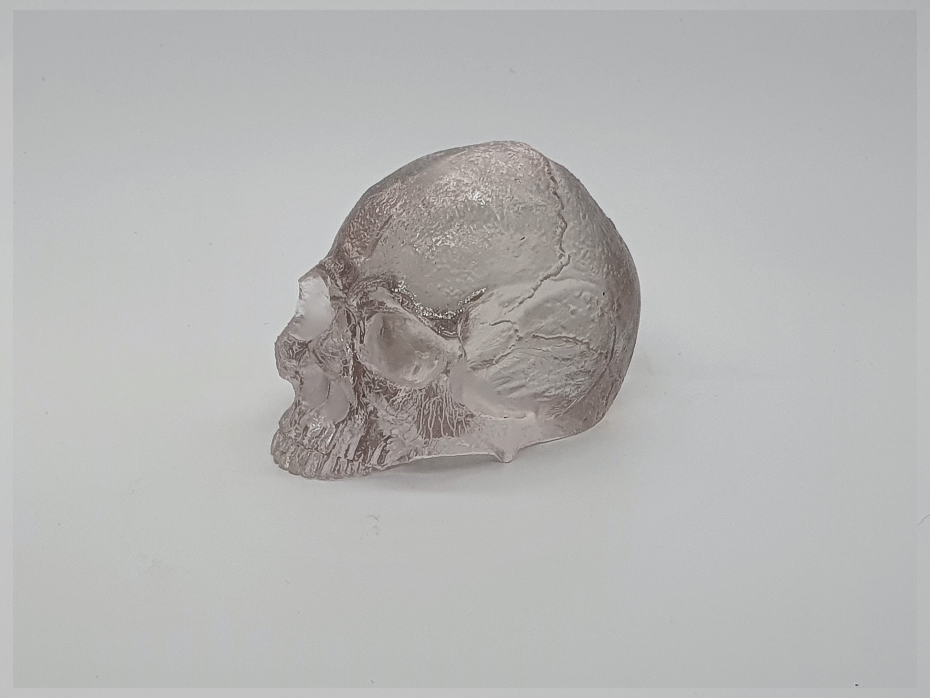 Crystal Glass Clear Resin Human Skull Decoration Decor Goth - Etsy Israel