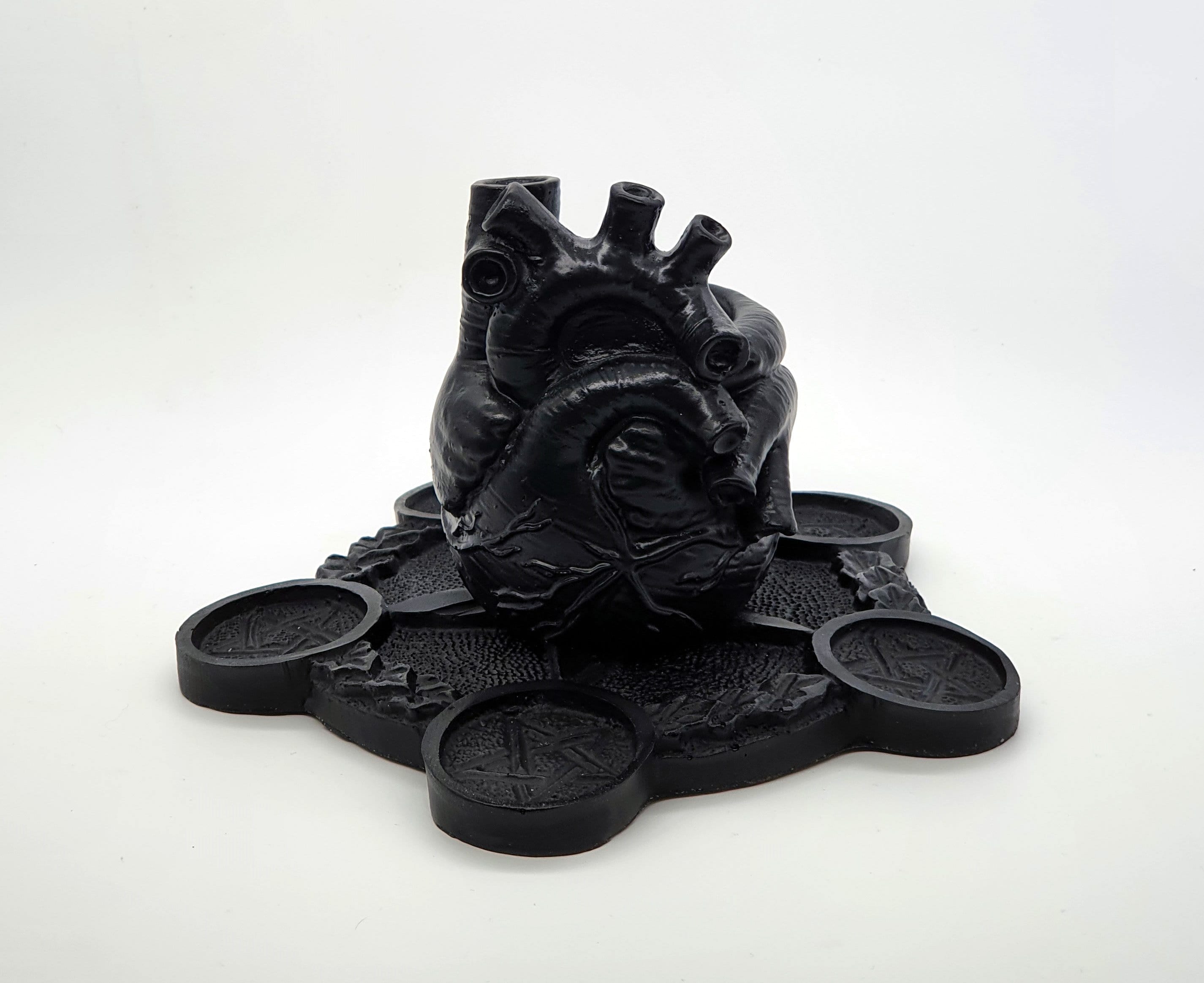 Round Pentagram Pentacle Candle Tealight Holder Pagan Wicca - Etsy