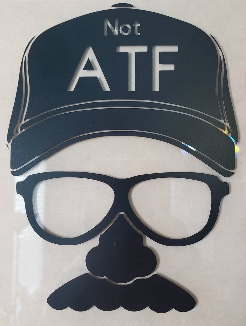 Not ATF Vinyl Disguise Sticker. - Etsy