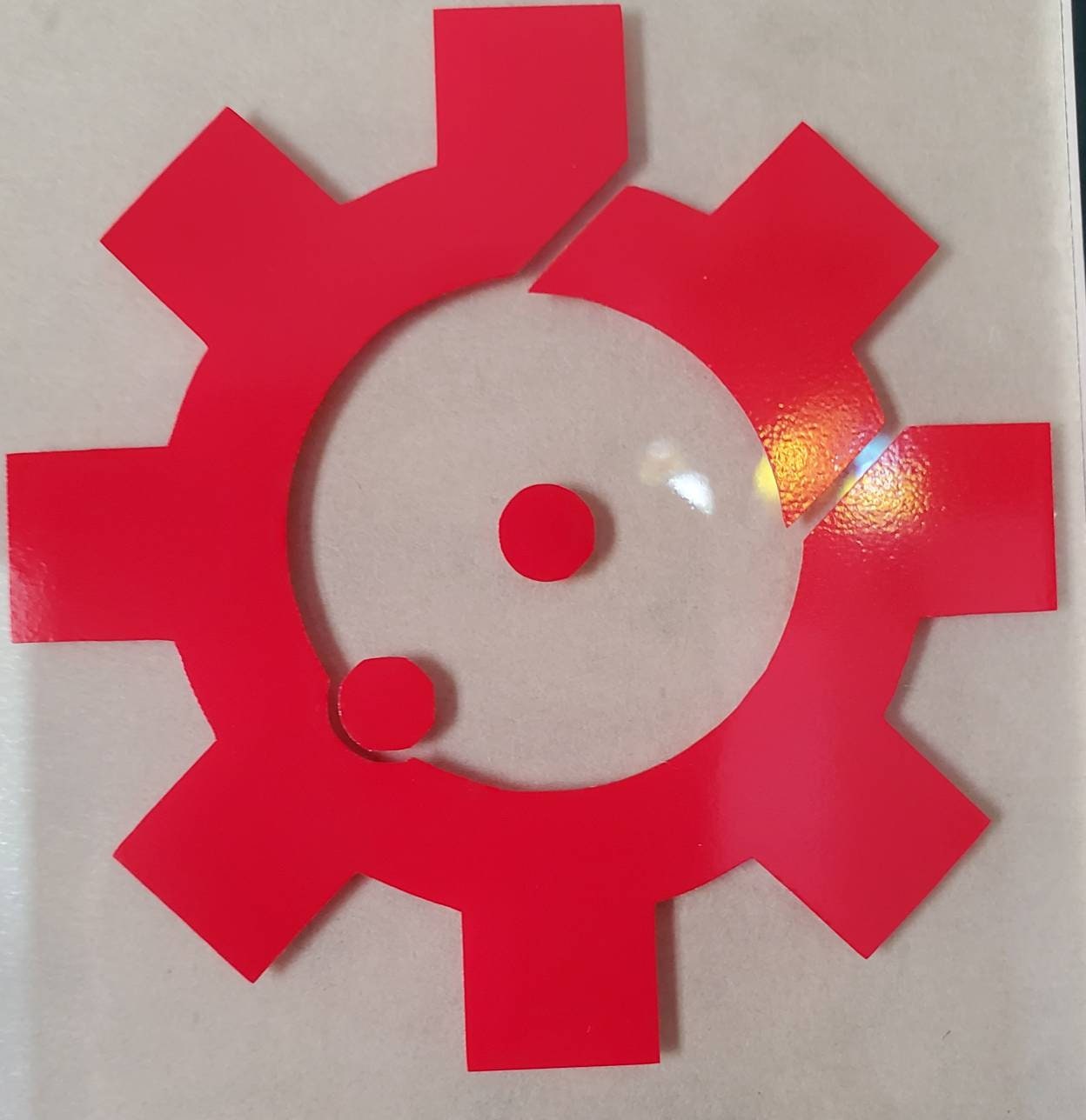 AR Bolt Face Vinyl Sticker - Etsy