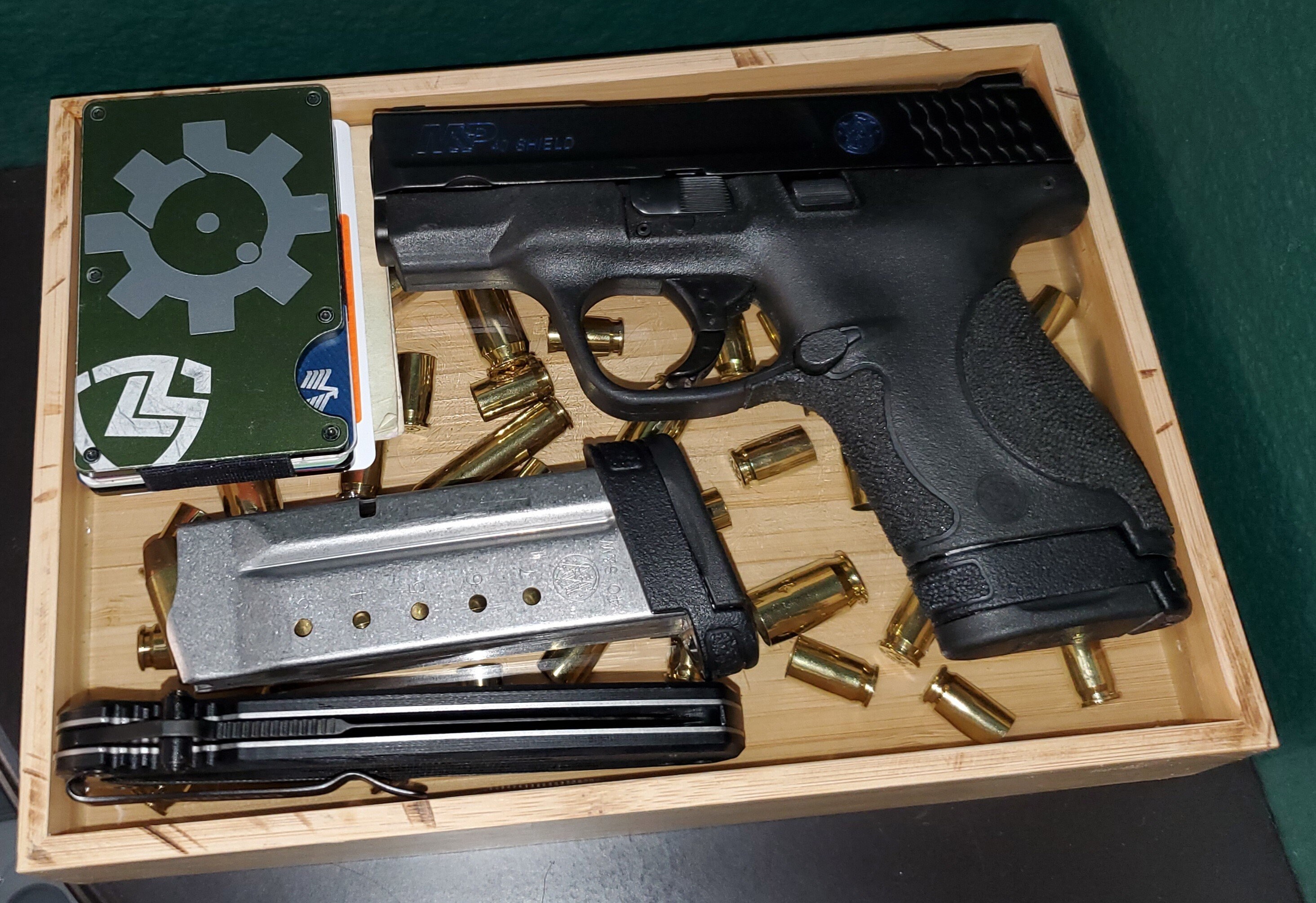 Large EDC Tray Bamboo Brass Casings and Resin - Etsy