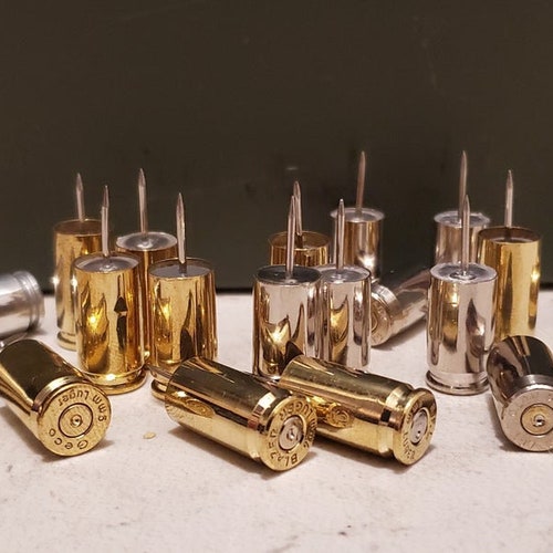 Brass Push Pins 9mm 10 per Order. - Etsy