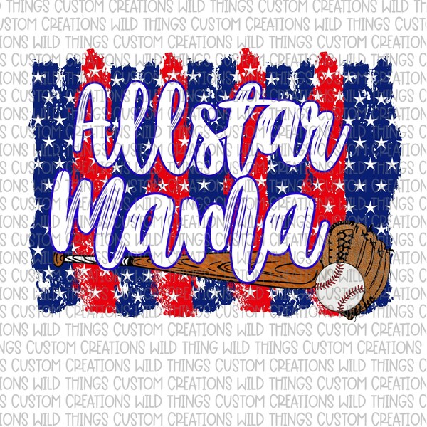Baseball Allstar Svg - Etsy