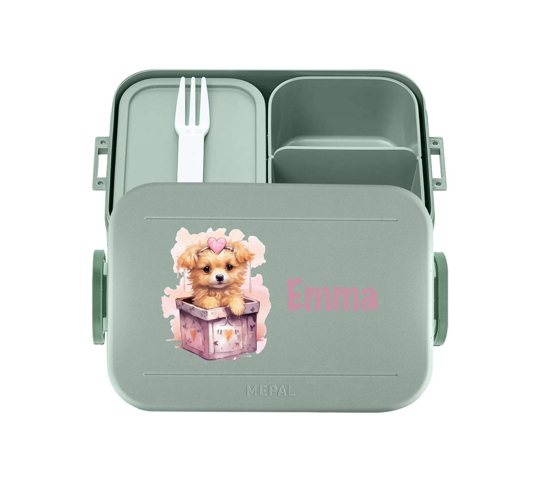 Mepal Take a Break Lunch Box With Desired Name With Cute Puppy - Etsy