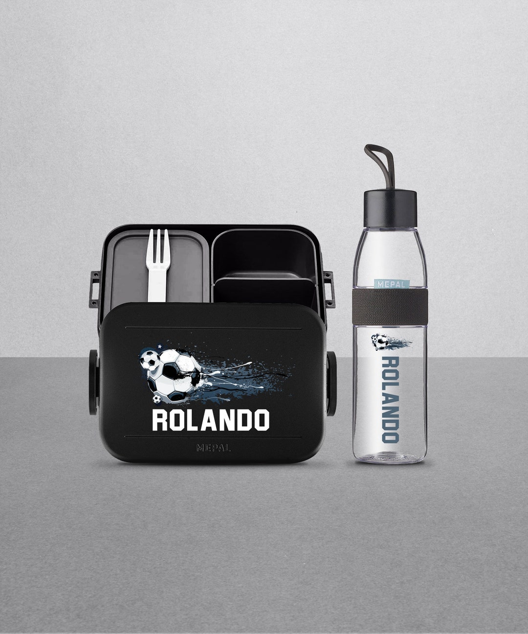 Mepal Personalized Lunch Box Set With Cool Football Print Personalized ...