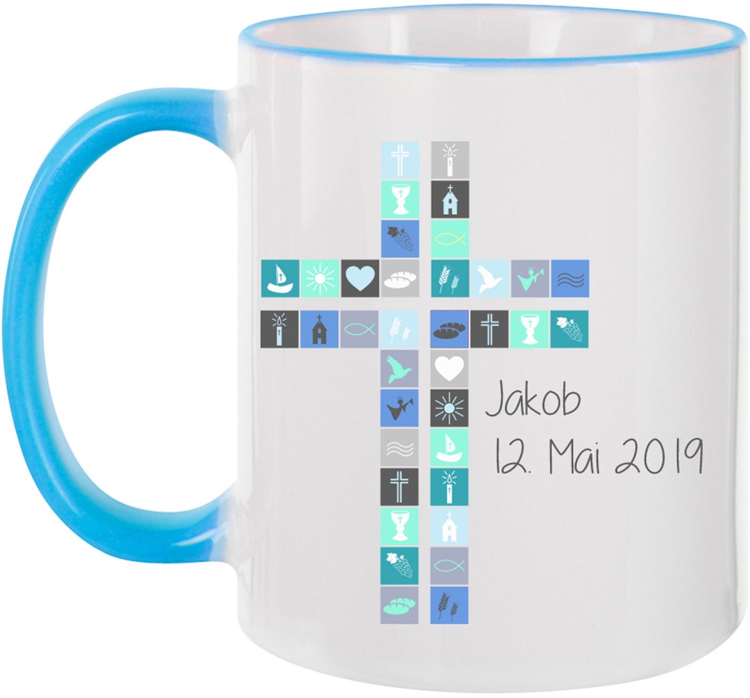 Confirmation Mug / Personalized Mug With Cross - Etsy